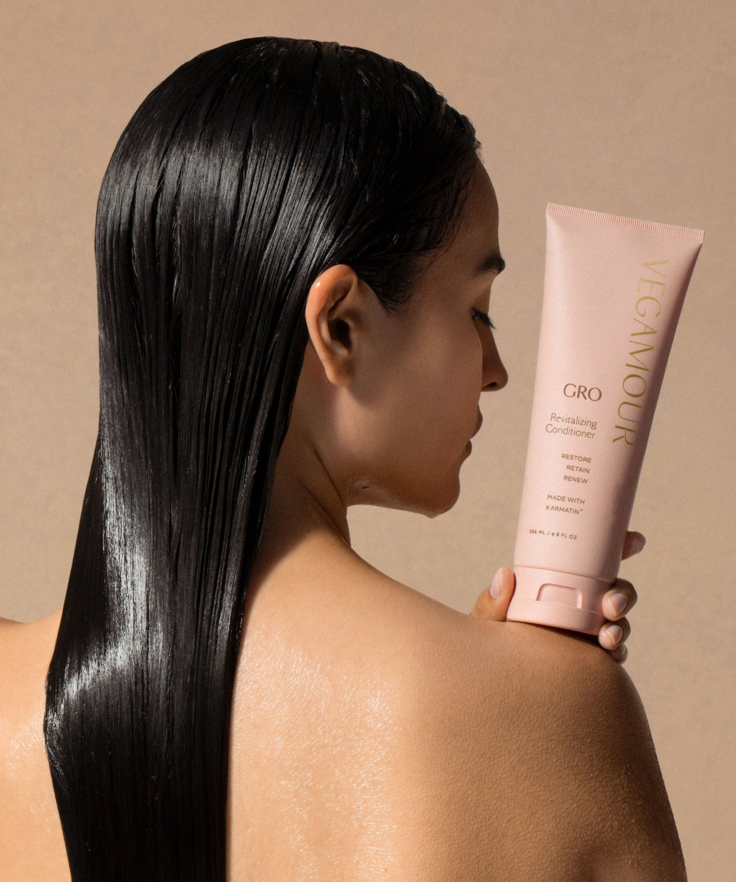 GRO Revitalizing Conditioner with Vegan Keratin | VEGAMOUR